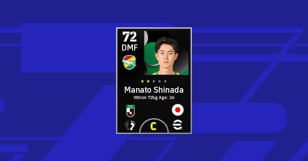 Estatisticas de Manato Shinada en eFootball