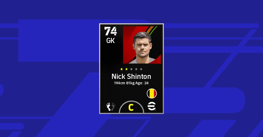 Estatisticas de Nick Shinton en eFootball