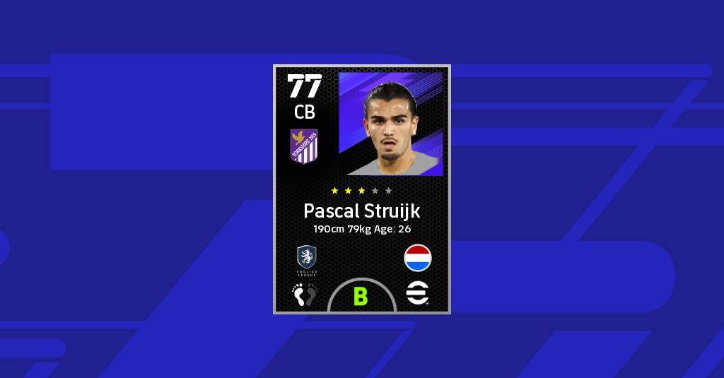 Estatisticas de Pascal Struijk en eFootball
