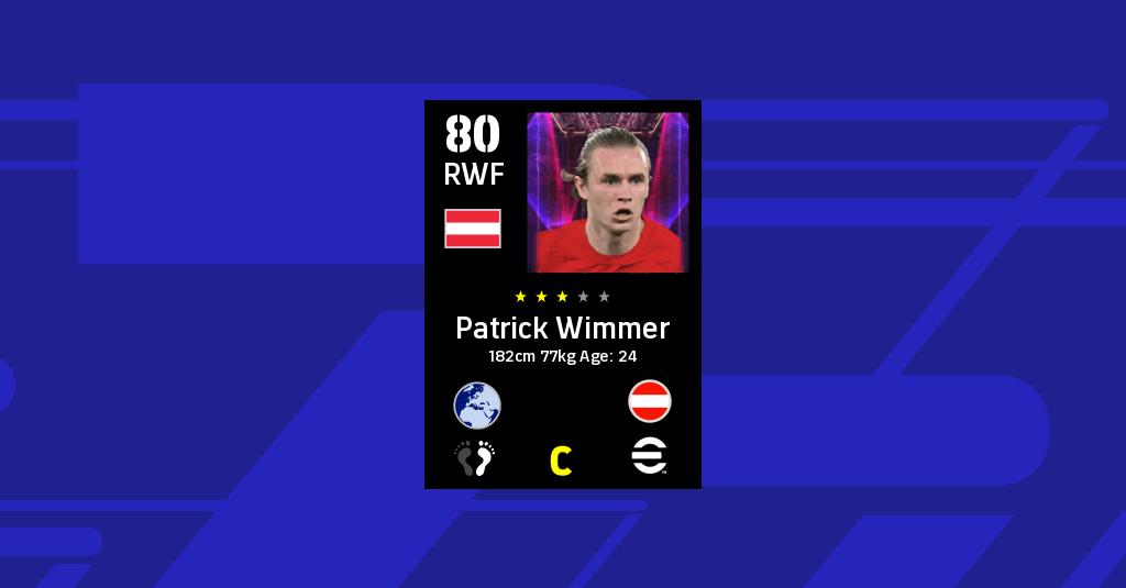 Estatisticas de Patrick Wimmer en eFootball