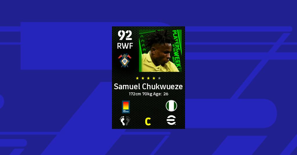 Estatisticas de Samu en eFootball 2022