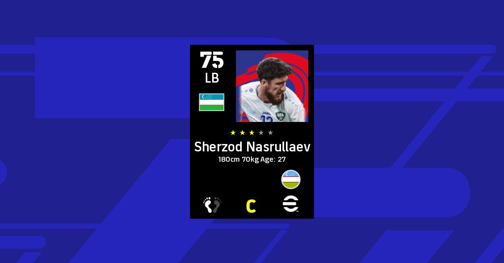 Estatisticas de Sherzod Nasrullaev en eFootball