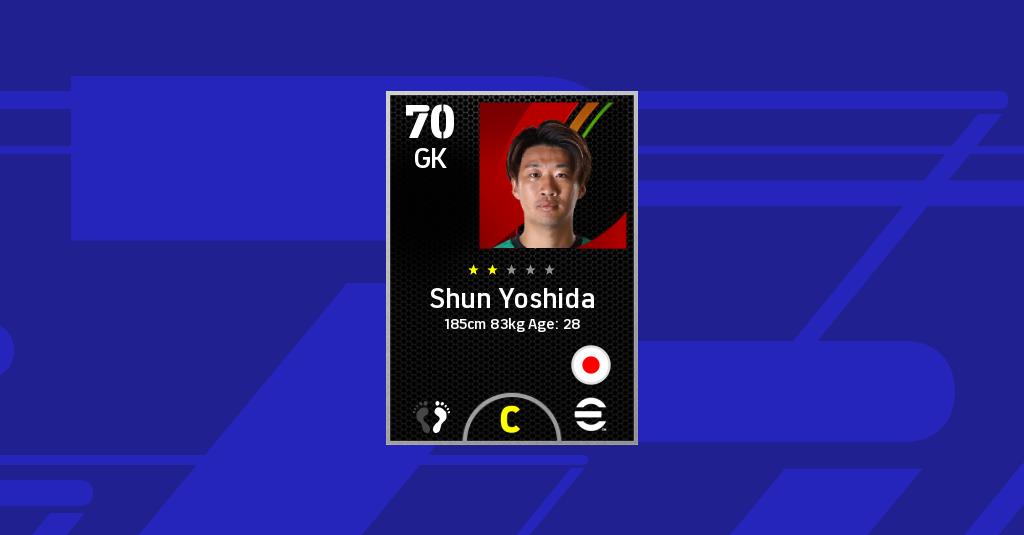 Estatisticas de Shun Yoshida en eFootball