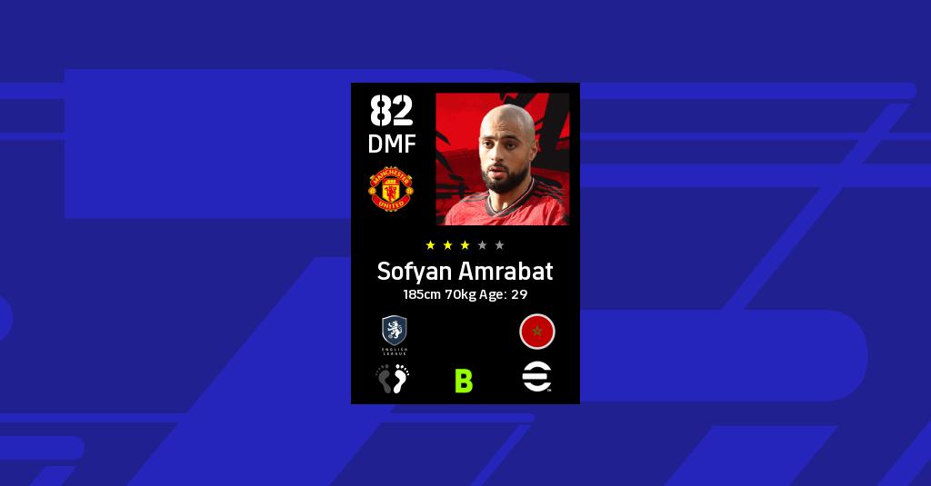 Estatisticas de Sofyan Amrabat en eFootball 2022