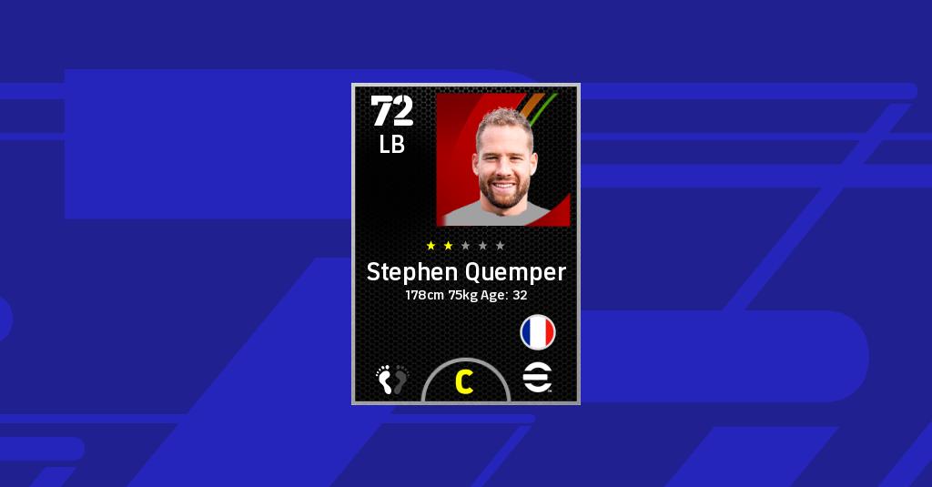 Estatisticas de Stephen Quemper en eFootball