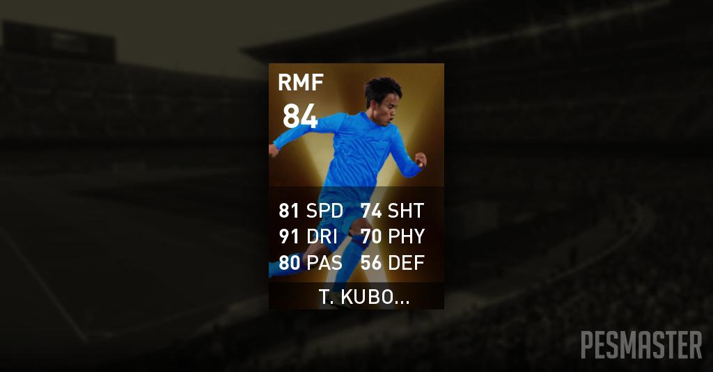 Estatisticas de Takefusa Kubo en PES 2021