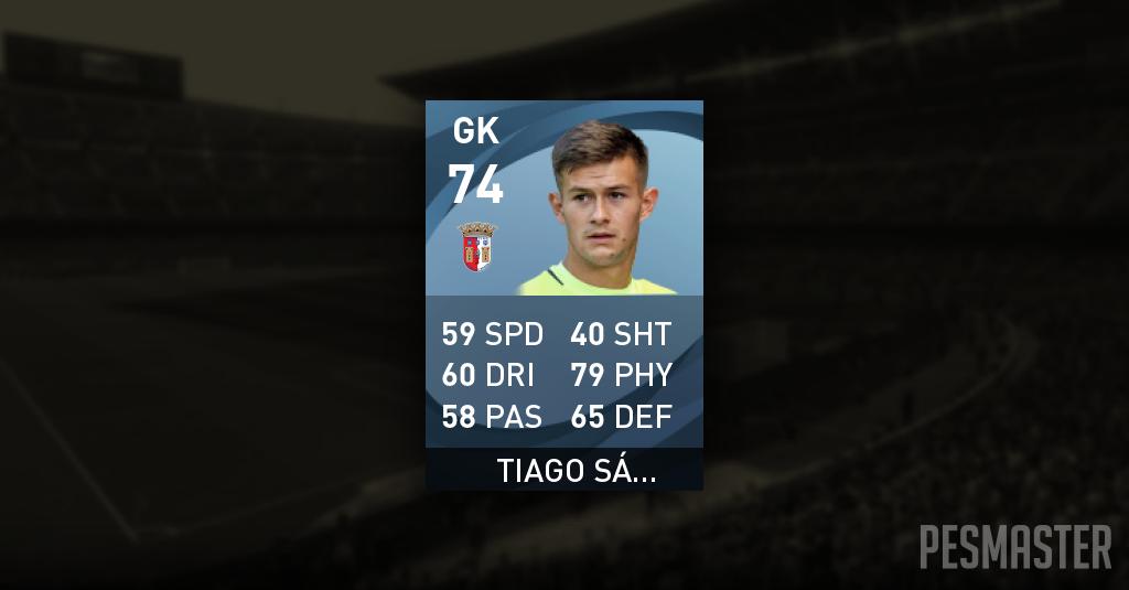 Estatisticas de Tiago Sá en PES 2021
