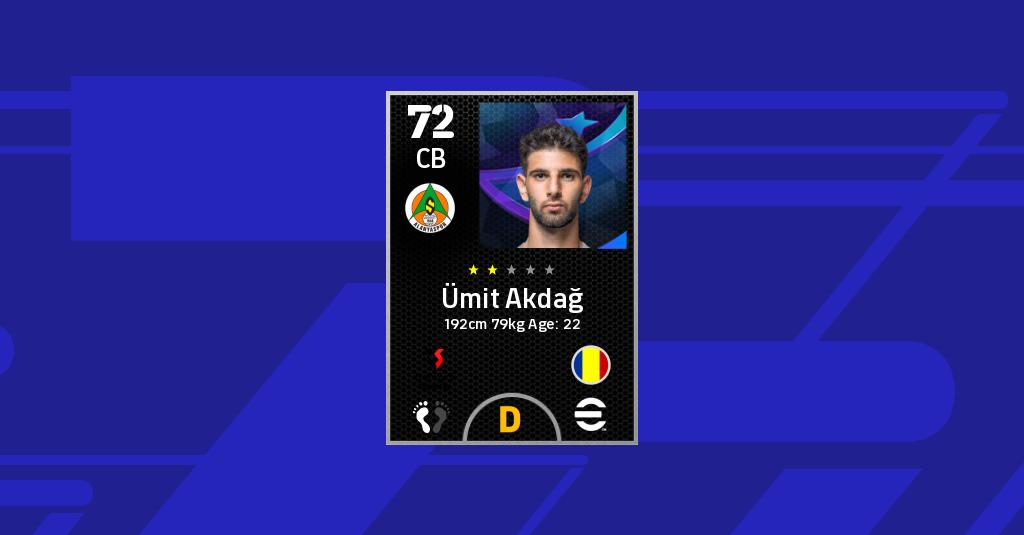 Estatisticas de Ümit Akdağ en eFootball