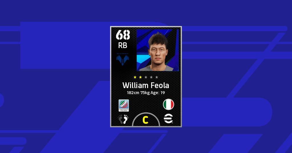 Estatisticas de William Feola en eFootball