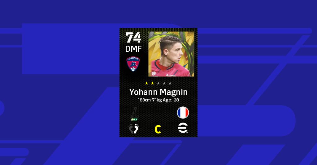 Estatisticas de Yohan Magnin en eFootball 2022