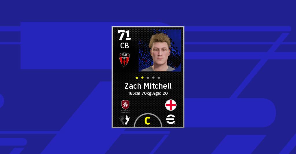 Estatisticas de Zach Mitchell en eFootball