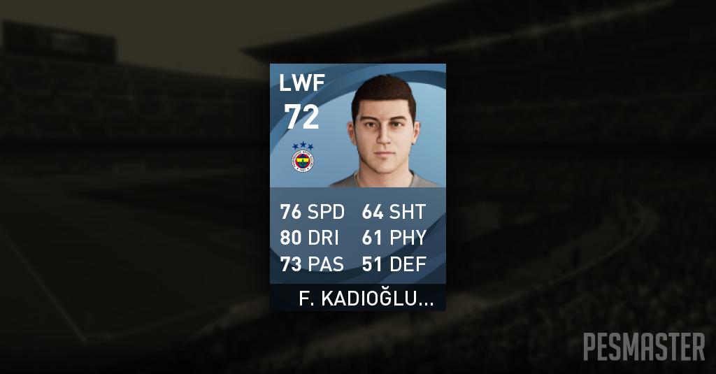 Ferdi Kadioglu PES 2021 Stats