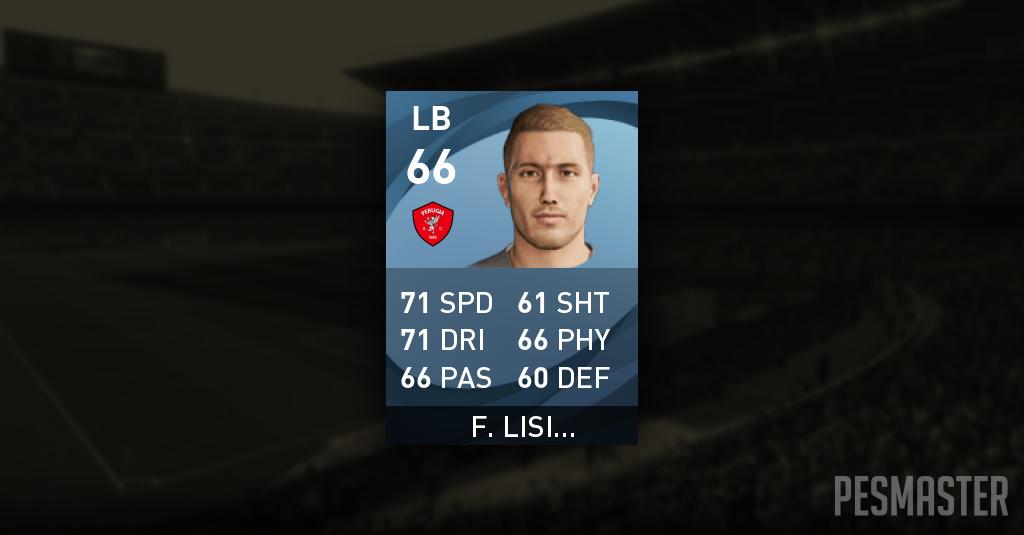 F. Lisi PES 2021 Mobile Stats