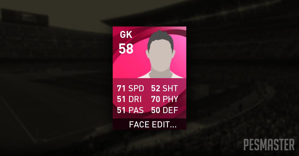 Face Edit PES 2021 Mobile Stats