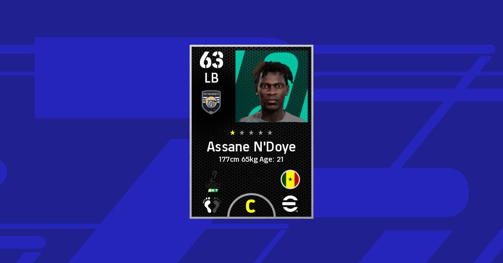 Statistiques de Assane N'Doye no eFootball 2022