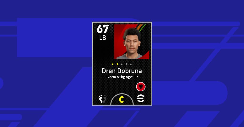 Statistiques de D. Dobruna no eFootball 2022