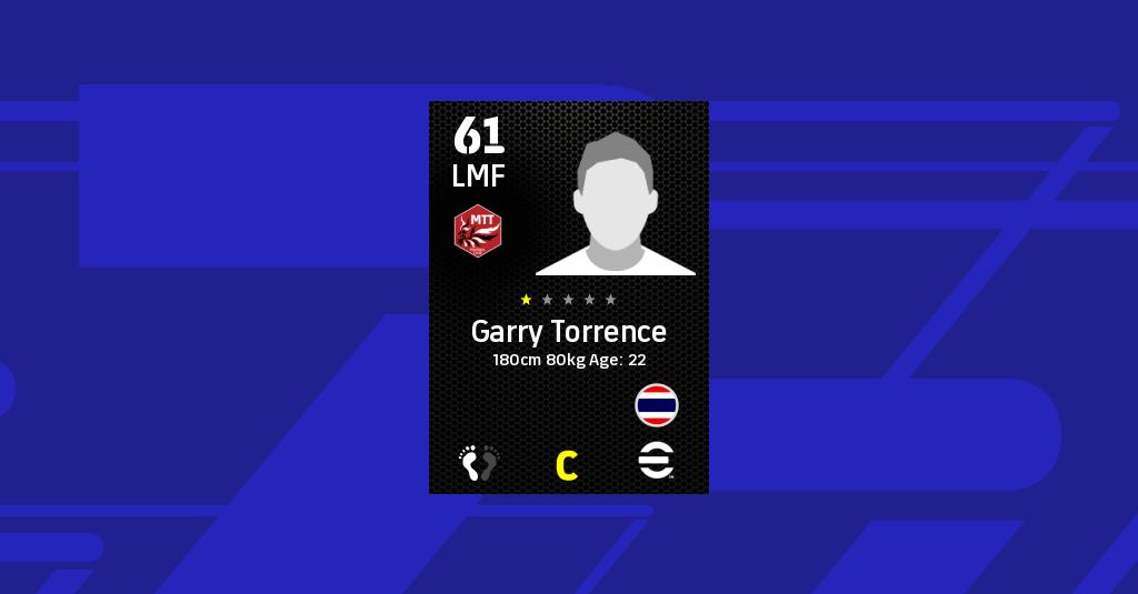 Statistiques de Garry Torrence no eFootball