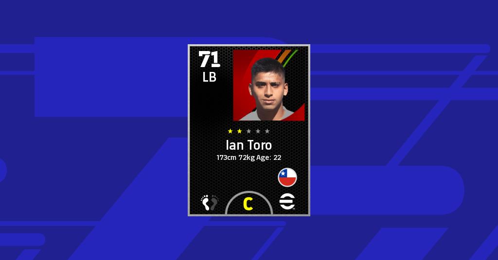 Statistiques de Ian Toro no eFootball 2022