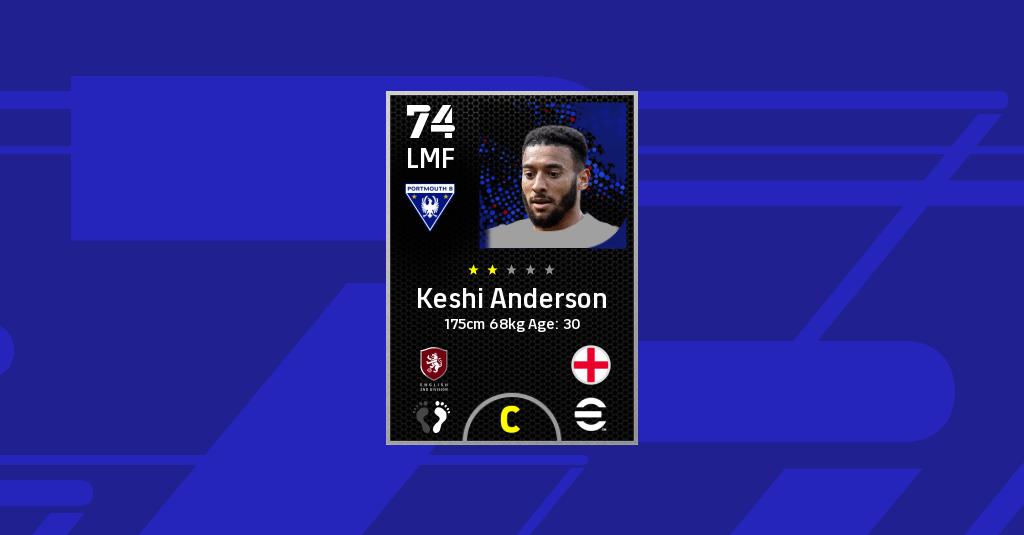 Statistiques de Keshi Anderson no eFootball