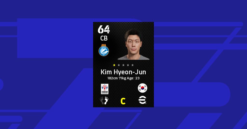 Statistiques de Kim Hyeon-Jun no eFootball 2022