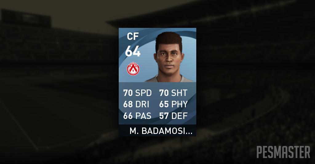 Statistiques de M. Badamosi no PES 2021