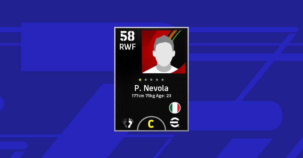 Statistiques de P. Nevola no eFootball 2022