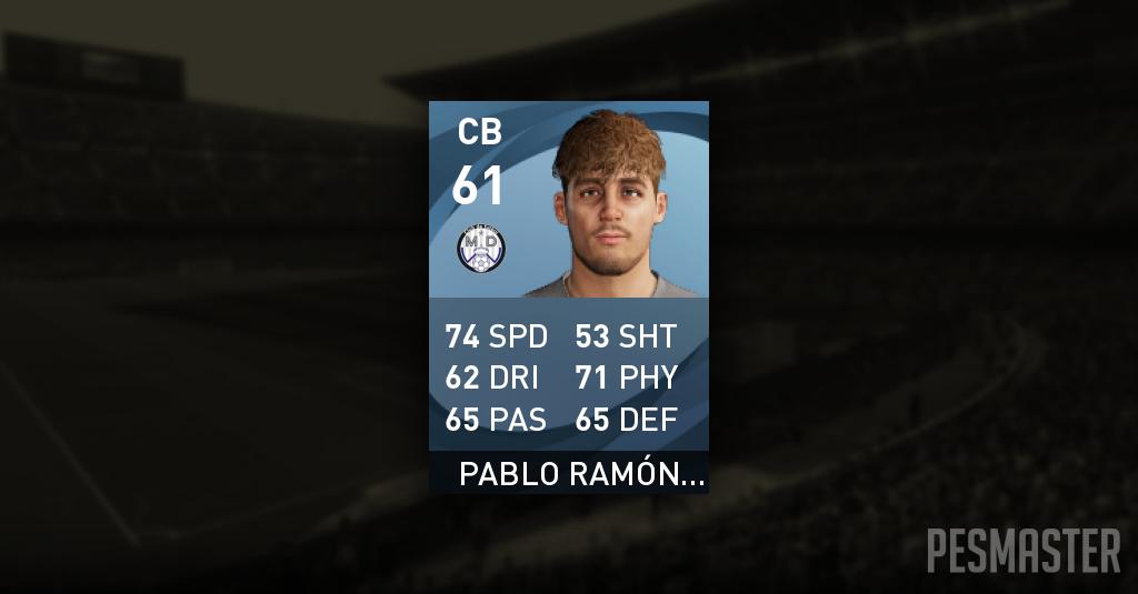 Statistiques de Pablo Ramón no PES 2021