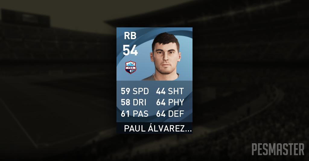 Statistiques de Paul Álvarez no PES 2021 Mobile