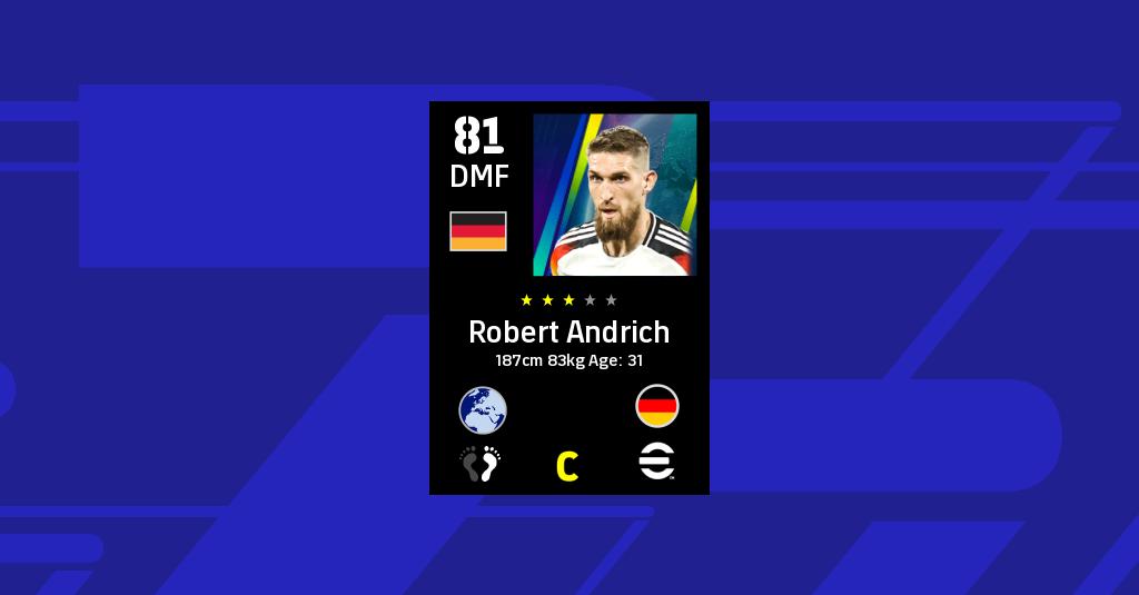 Statistiques de Robert Andrich no eFootball 2022