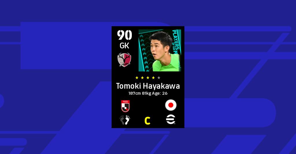 Statistiques de Tomoki Hayakawa no eFootball 2022