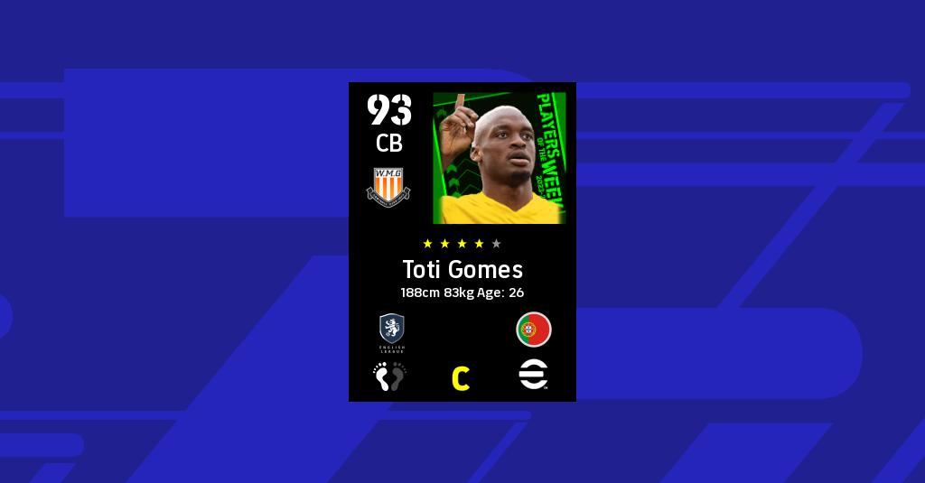 Statistiques de Toti António Gomes no eFootball 2022