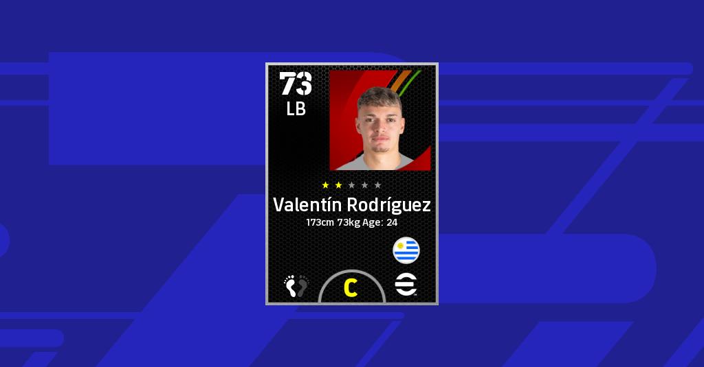Statistiques de Valentín Rodríguez no eFootball