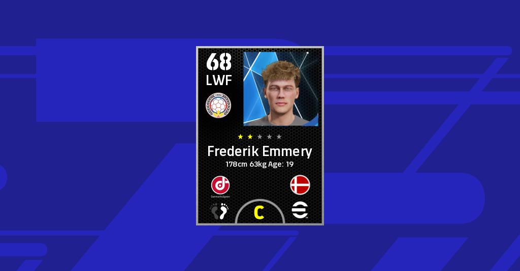Frederik Emmery eFootball Stats