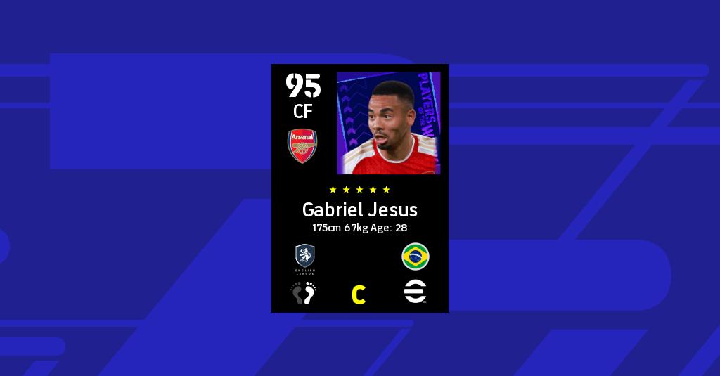 Gabriel Jesus eFootball Stats