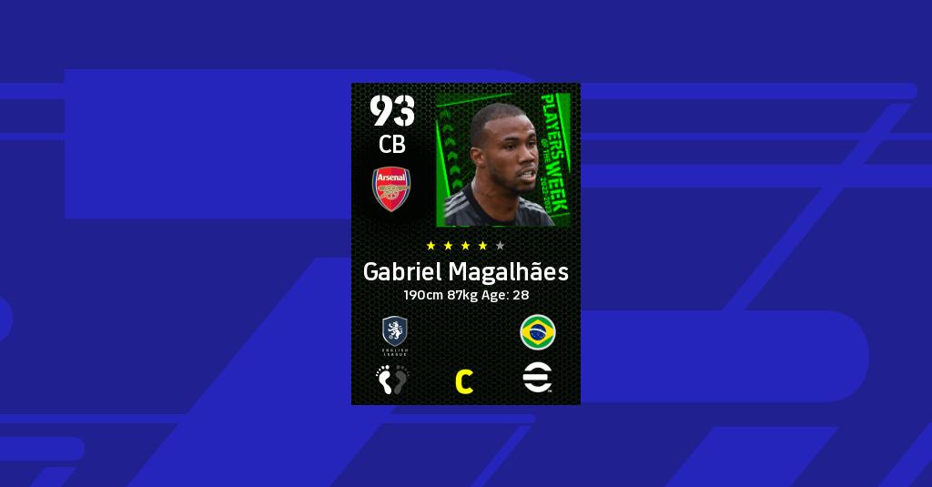 Gabriel Magalhães eFootball Stats