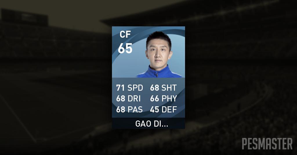 Gao Di PES 2021 Stats