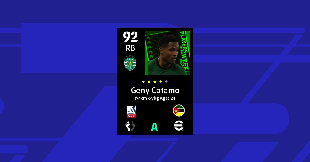 Geny Catamo eFootball Stats