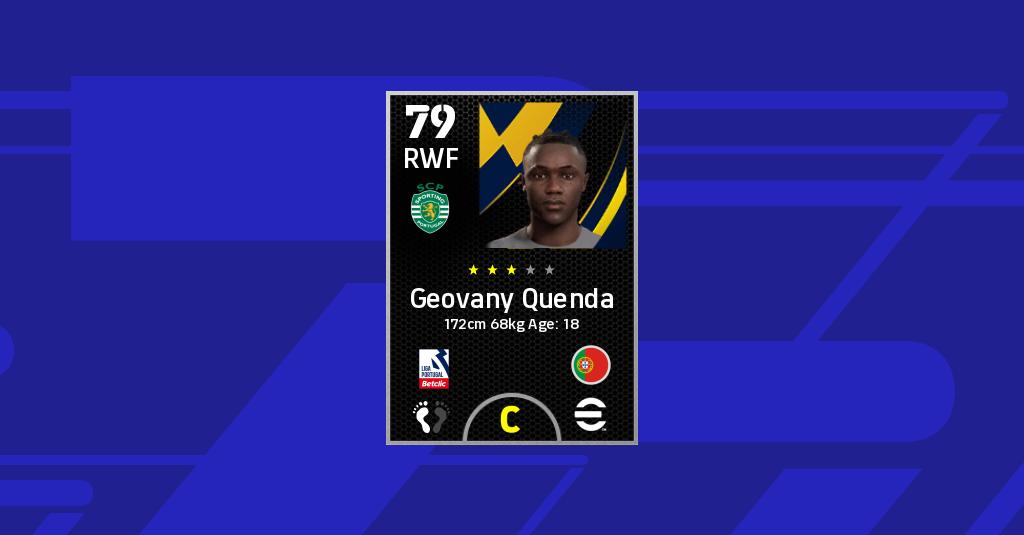 Geovany Quenda eFootball Stats
