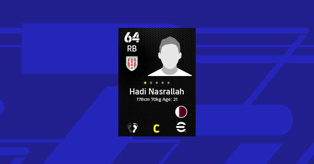 Hadi Nasrallah eFootball Stats