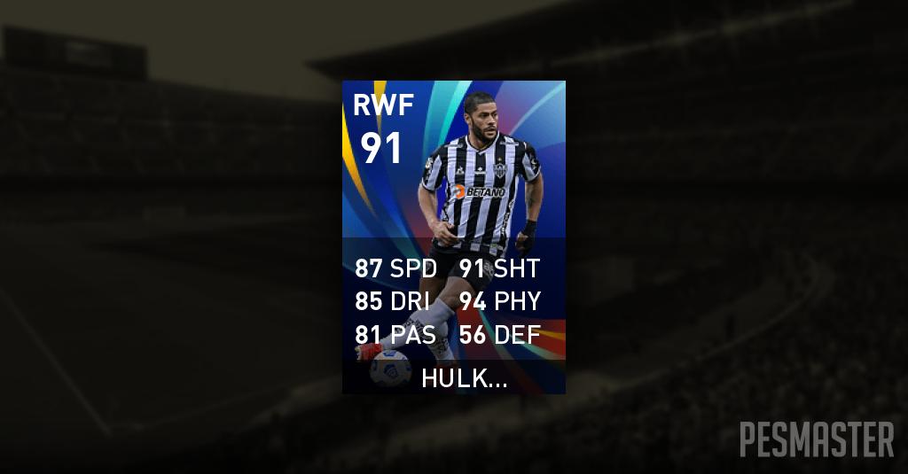 Hulk PES 2021 Mobile Stats