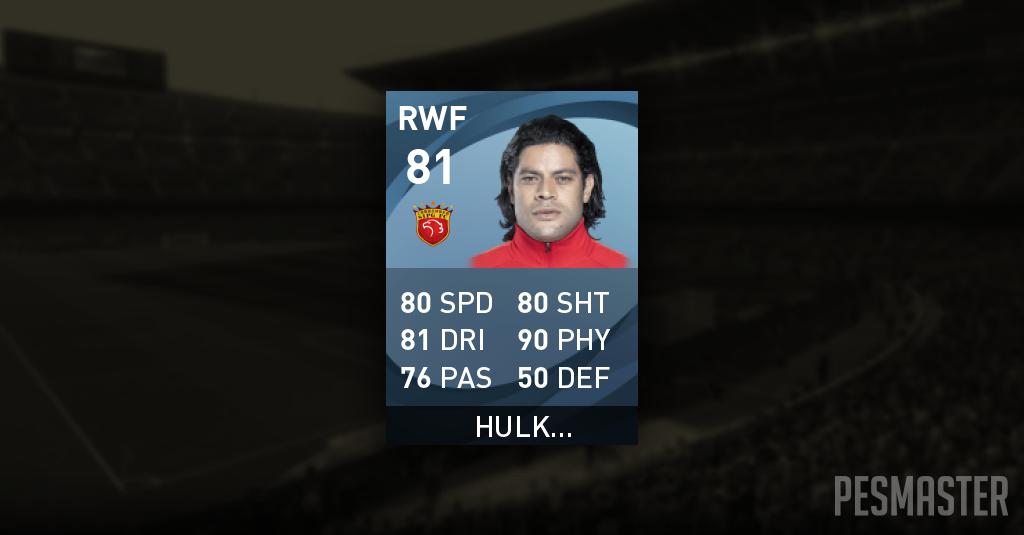 Hulk PES 2021 Stats