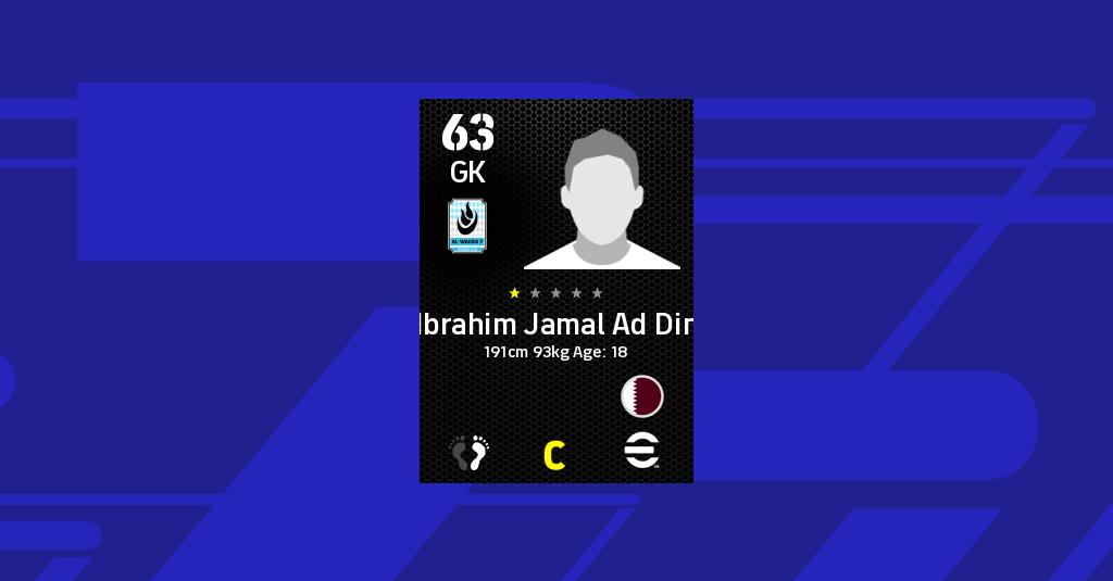 Ibrahim Jamal Ad Din eFootball Stats