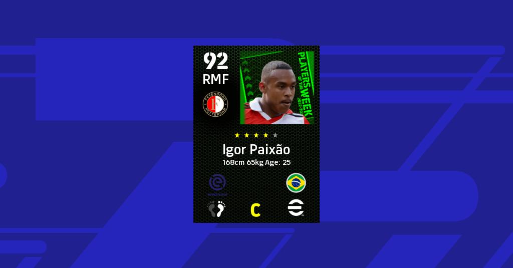 Igor Paixão eFootball 2022 Stats