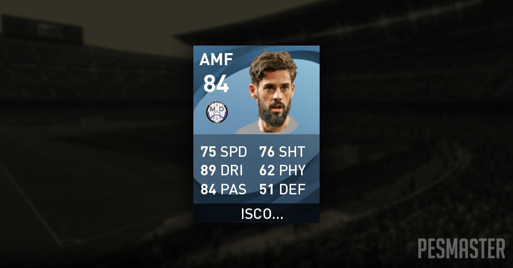 Isco PES 2021 Mobile Stats