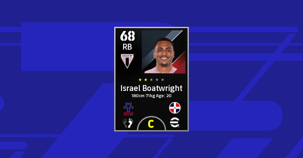 Israel Boatwright eFootball Stats