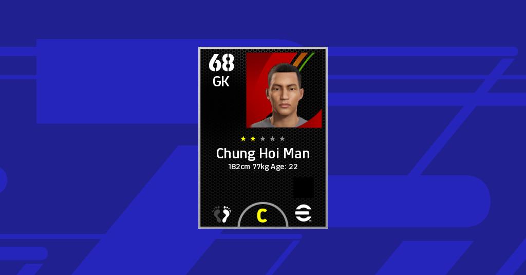 Statistiche di Chung Hoi Man no eFootball 2022