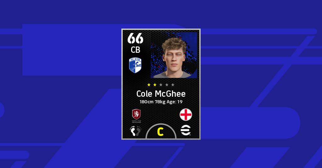 Statistiche di Cole McGhee no eFootball