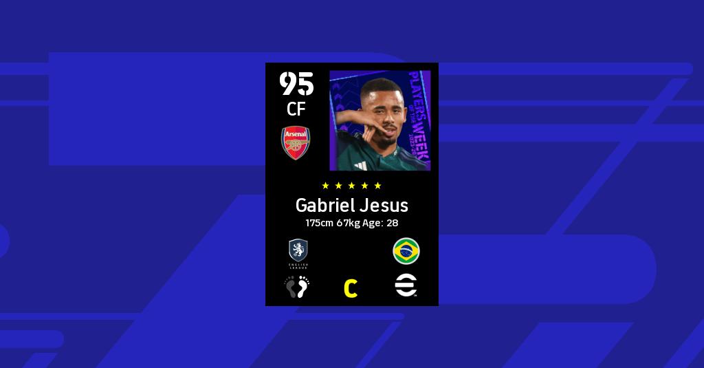 Statistiche di G. Jesus no eFootball 2022