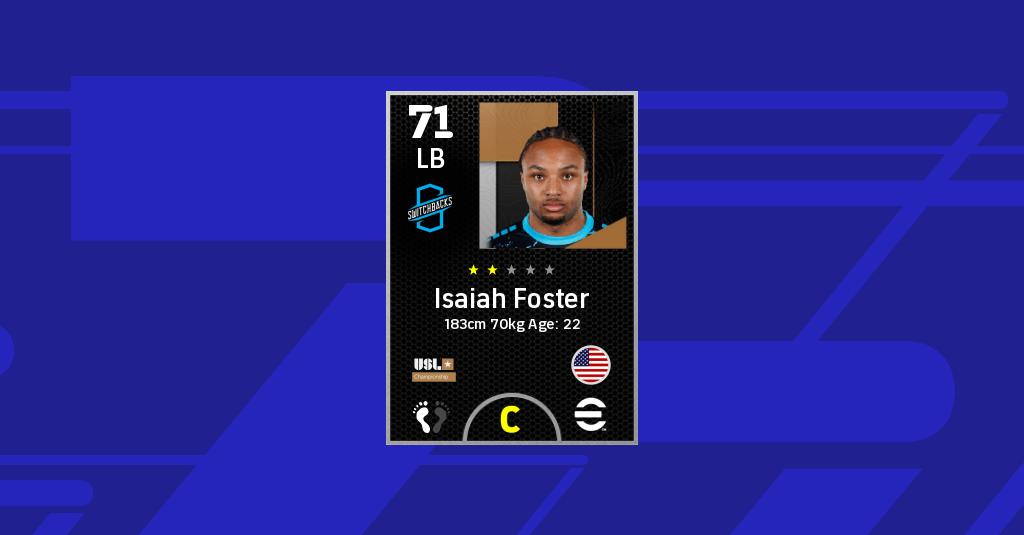 Statistiche di Isaiah Foster no eFootball 2022