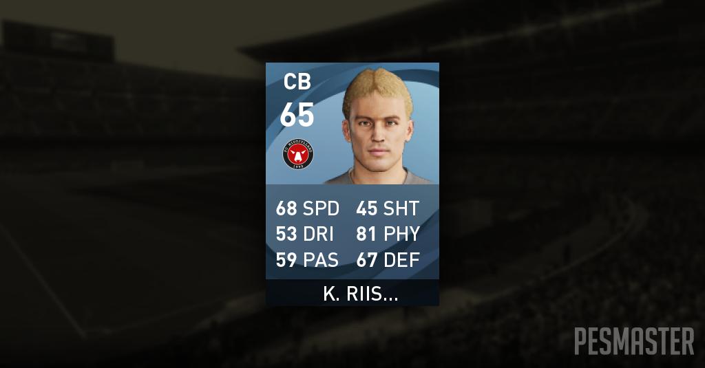 Statistiche di Kristian Riis no PES 2021